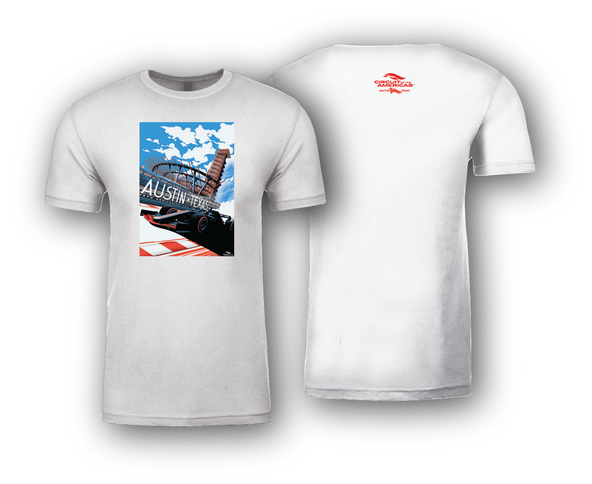 F1 Poster Logo - White Tee – COTA Store